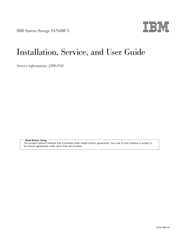 IBM SAN48B-5 Service Information | Manualzz