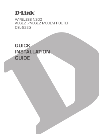 D-Link DSL-G225 Quick Installation Manual | Manualzz