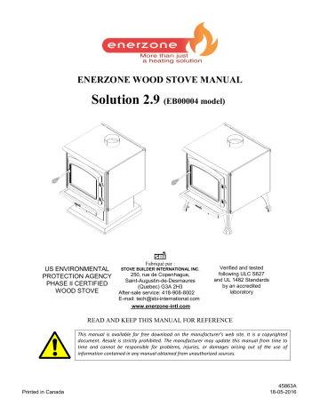 Enerzone Solution 2.9 Manual | Manualzz