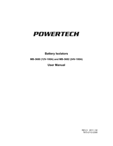 PowerTech MB-3680 User Manual | Manualzz