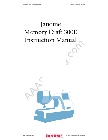 Janome MC 300E - Instruction Manual | Manualzz
