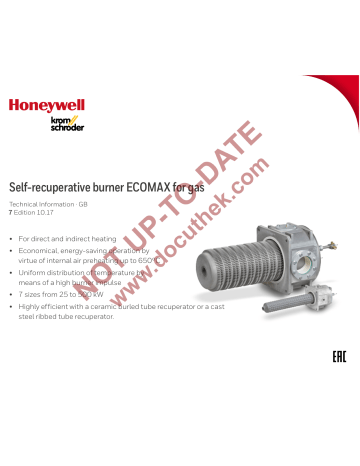 Honeywell Ecomax 3P Technical Information | Manualzz