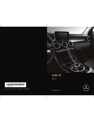 Mercedes-Benz Audio 20 Supplement Manual | Manualzz