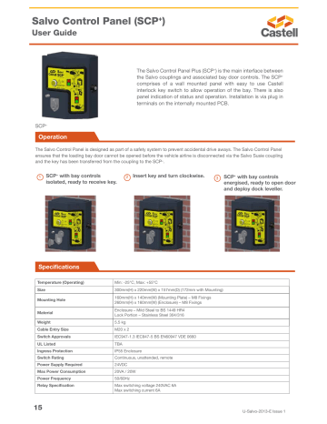 Castell Salvo SCP+ User Manual | Manualzz