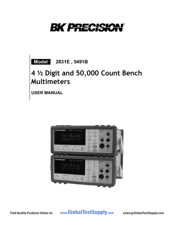 BK Precision 5491B User Manual | Manualzz