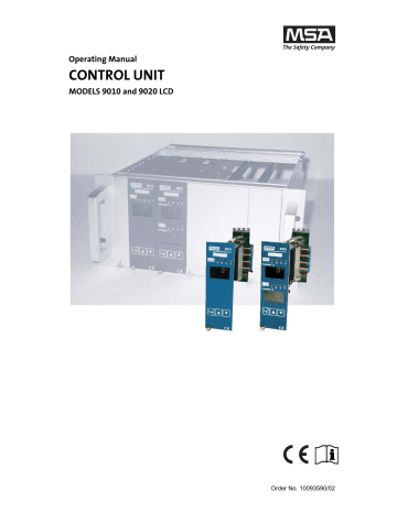 MSA 9020 LCD Operating Manual | Manualzz