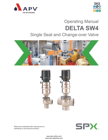 APV DELTA SW4 Operating Manual | Manualzz