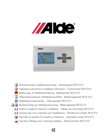 Alde 3010 213 Operating Instructions & Installation Instructions | Manualzz