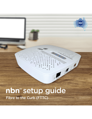NBN Fibre to the Curb Setup Manual | Manualzz
