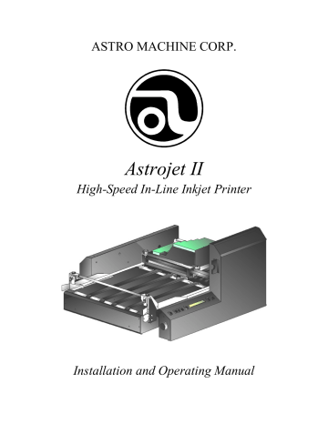 Astro Machine Astrojet 2 Installation And Operating Manual | Manualzz