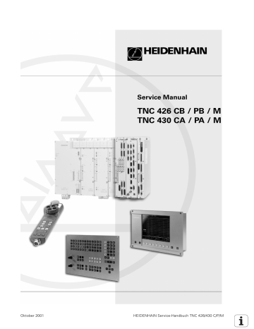 7 Grounding Diagrams and Block Diagrams. HEIDENHAIN TNC 426 CB/PB/M ...