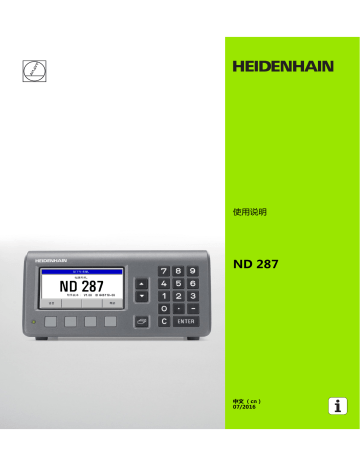 HEIDENHAIN ND 287 Unit Evaluation Electronic ユーザーマニュアル | Manualzz