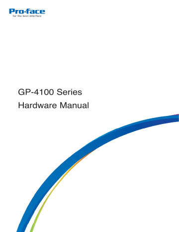 Pro-Face GP4100 Series (Monochrome Model) Hardware Manual | Manualzz