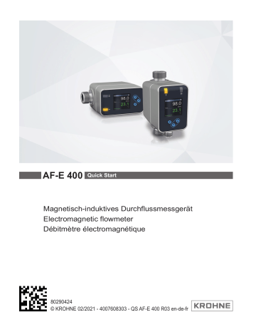 Krohne AF-E 400 Quick Start Guide | Manualzz