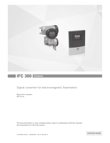Krohne IFC 300 Handbook | Manualzz