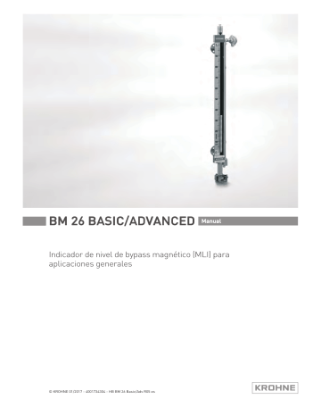 KROHNE BM 26 BASIC | ADVANCED Manual de usuario | Manualzz