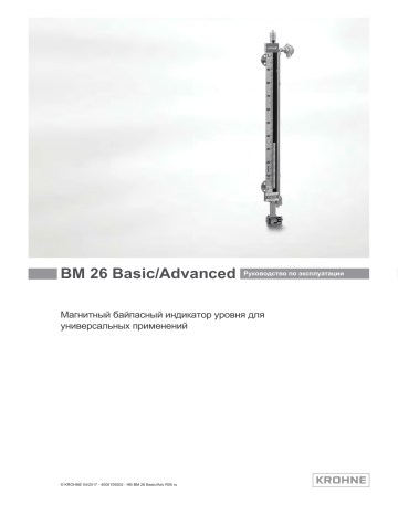 Krohne BM 26 BASIC | ADVANCED Handbook | Manualzz