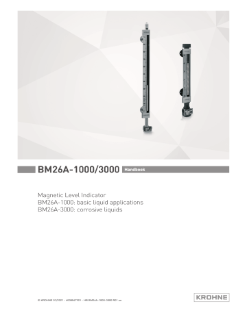 Krohne BM26A-1000 | BM26A-3000 Handbook | Manualzz