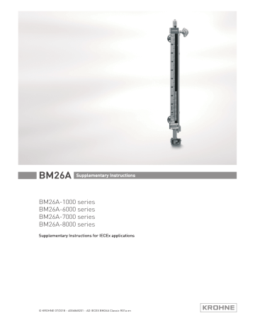 Krohne BM26A-x000 IECEx Owner's Manual | Manualzz
