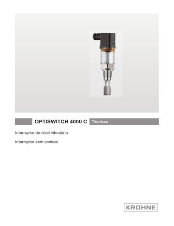 KROHNE OPTISWITCH 4000 C Contactless Manual do proprietário | Manualzz