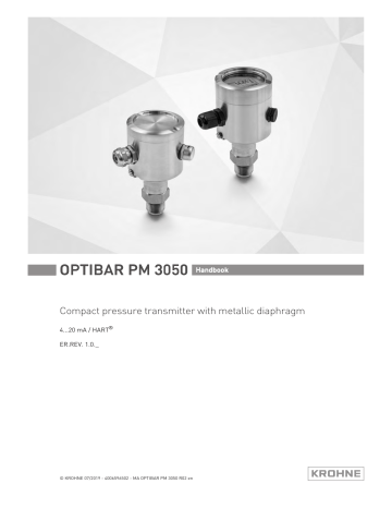 Krohne OPTIBAR PM 3050 Handbook | Manualzz