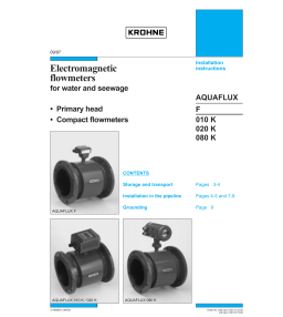 KROHNE AQUAFLUX - Owner's manual, User manual