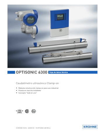 KROHNE OPTISONIC 6300 Ficha de datos | Manualzz