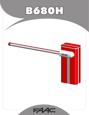 FAAC B680 Automatic Barrier Owner's Manual | Manualzz