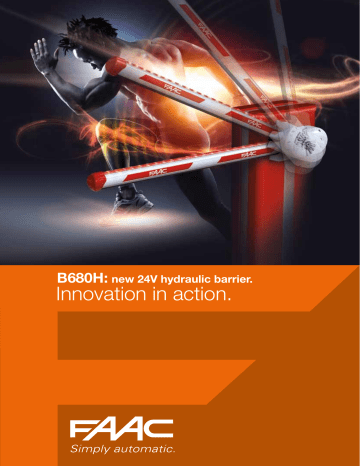 FAAC B680 Automatic Barrier Datasheet | Manualzz