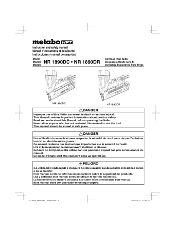 Hikoki NR1890DC, NR1890DR Instruction manual | Manualzz