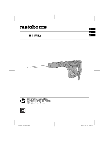 Hikoki H41MB2 DEMOLITION HAMMER Instruction Manual | Manualzz