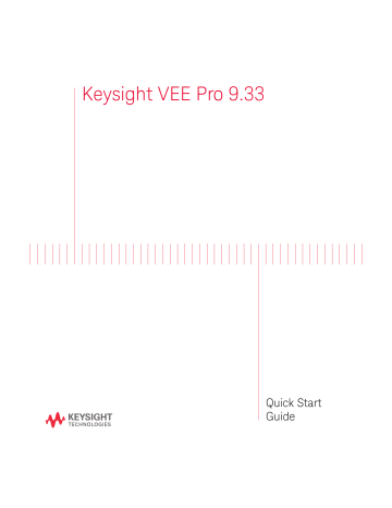 Keysight VEE Pro 9.33 Quick Start Guide | Manualzz