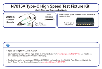 Keysight N7015A Type-C Test Kit Quick Start Guide | Manualzz