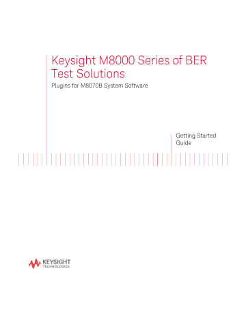 Keysight M8070B Plugins Quick Start Guide | Manualzz