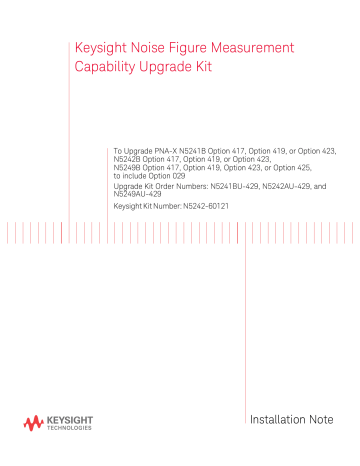 Keysight 4-Port N5241B, N5242B, N5249B Installation Guide | Manualzz
