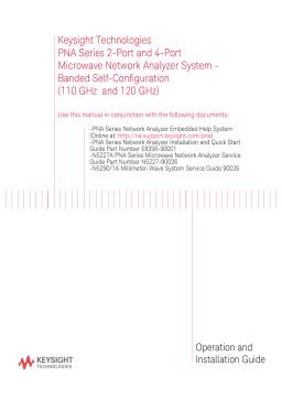 Keysight N5227B - installation Guide, Service manual