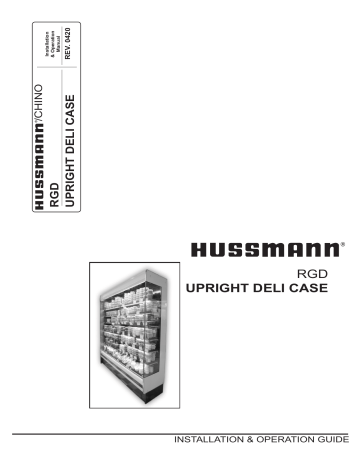 Hussman RGD30 Vitrina Installation & Operation Manual | Manualzz