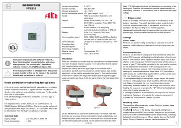 Systemair FCR230 EC-fan controller Owner's Manual | Manualzz