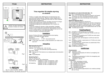 SystemAir TTC-25 y TTC-40F, TTC25 Bruksanvisning | Manualzz