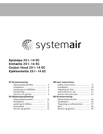 Systemair 251-14 EC White Instructions | Manualzz