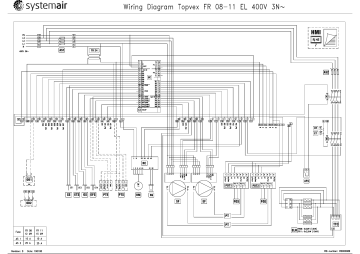 Systemair Topvex FR11EL-R-CAV SupplyExtract Wiring Diagram | Manualzz