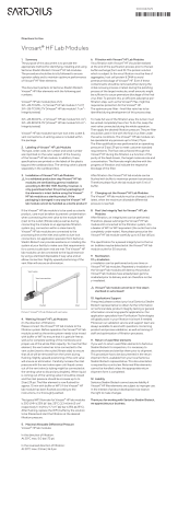 Virosart HF Lab Module 1.7 cm² User Manual | Manualzz