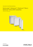 Sartocon® Slice 200: PDF Manual + AI Chat | Manualzz