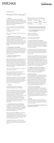 Virosart CPV Midicap® Height 9 User Manual | Manualzz