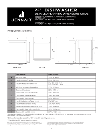 JennAir JDPSS244LL, JDPSS245LX, JDPSG244LS Guía del usuario | Manualzz