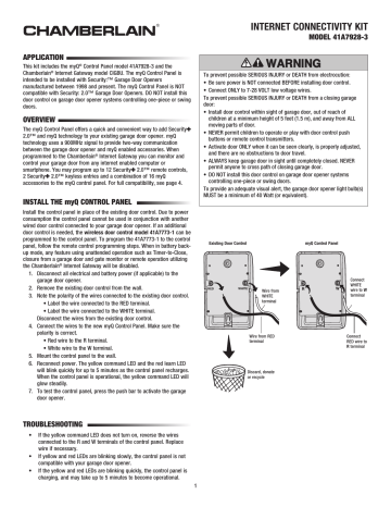 Liftmaster Garage Door Opener User L Chamberlain 041A7928-3 (English ...