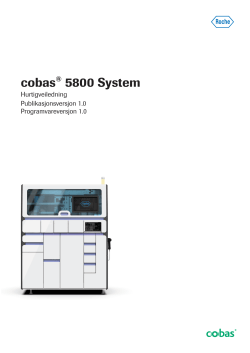 Roche cobas 5800 - Reference guide, User Guide, User manual | manualzz.com
