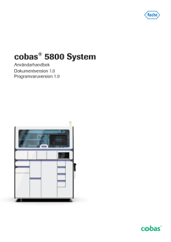 Roche cobas 5800 - Reference guide, User Guide, User manual | manualzz.com