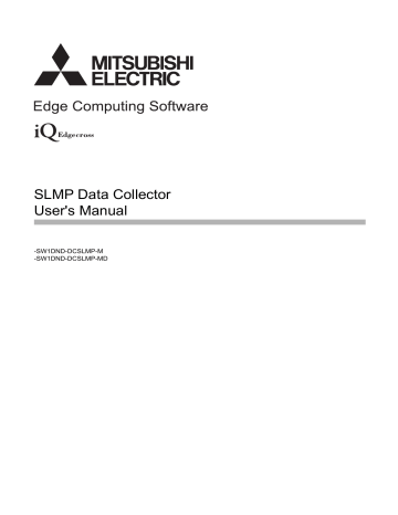 Mitsubishi Electric SLMP Data Collector User Manual | Manualzz