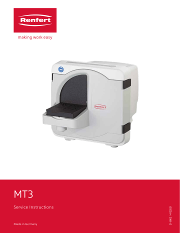 Renfert MT3 / MT3 pro 1808xx00 Manuale utente | Manualzz